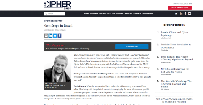 NEXT STEPS IN BRAZIL - brq