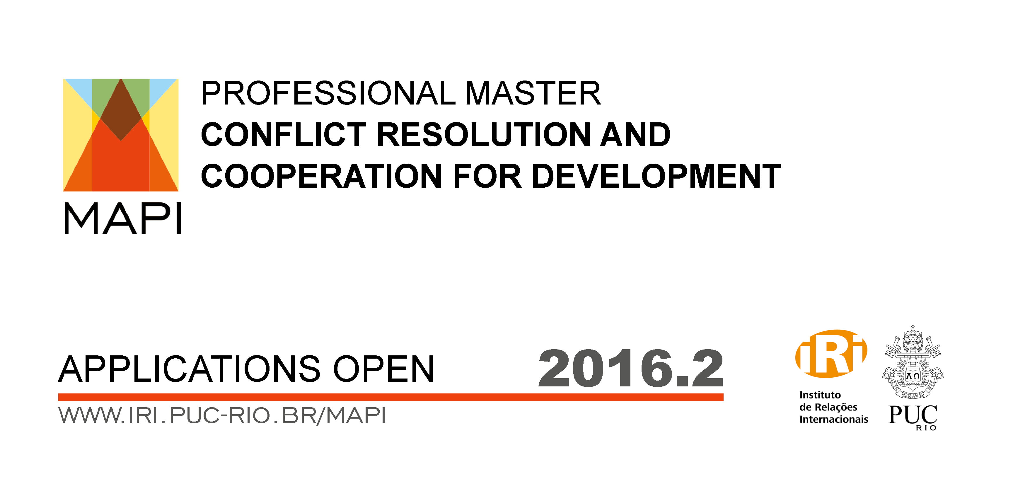 NEW PROFESSIONAL MASTERS IN CONFLICT RESOLUTION AND COOPERATION FOR ...
