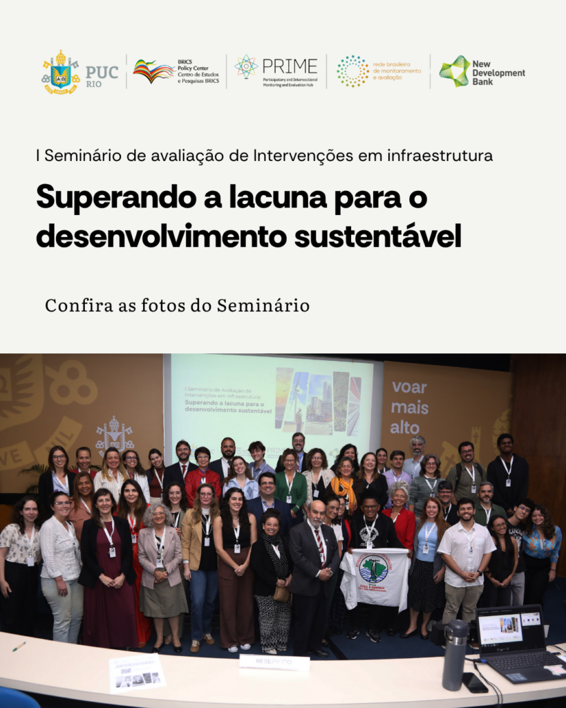 O PRIME Hub realizou o I Seminário de Avaliação de Intervenções em ...